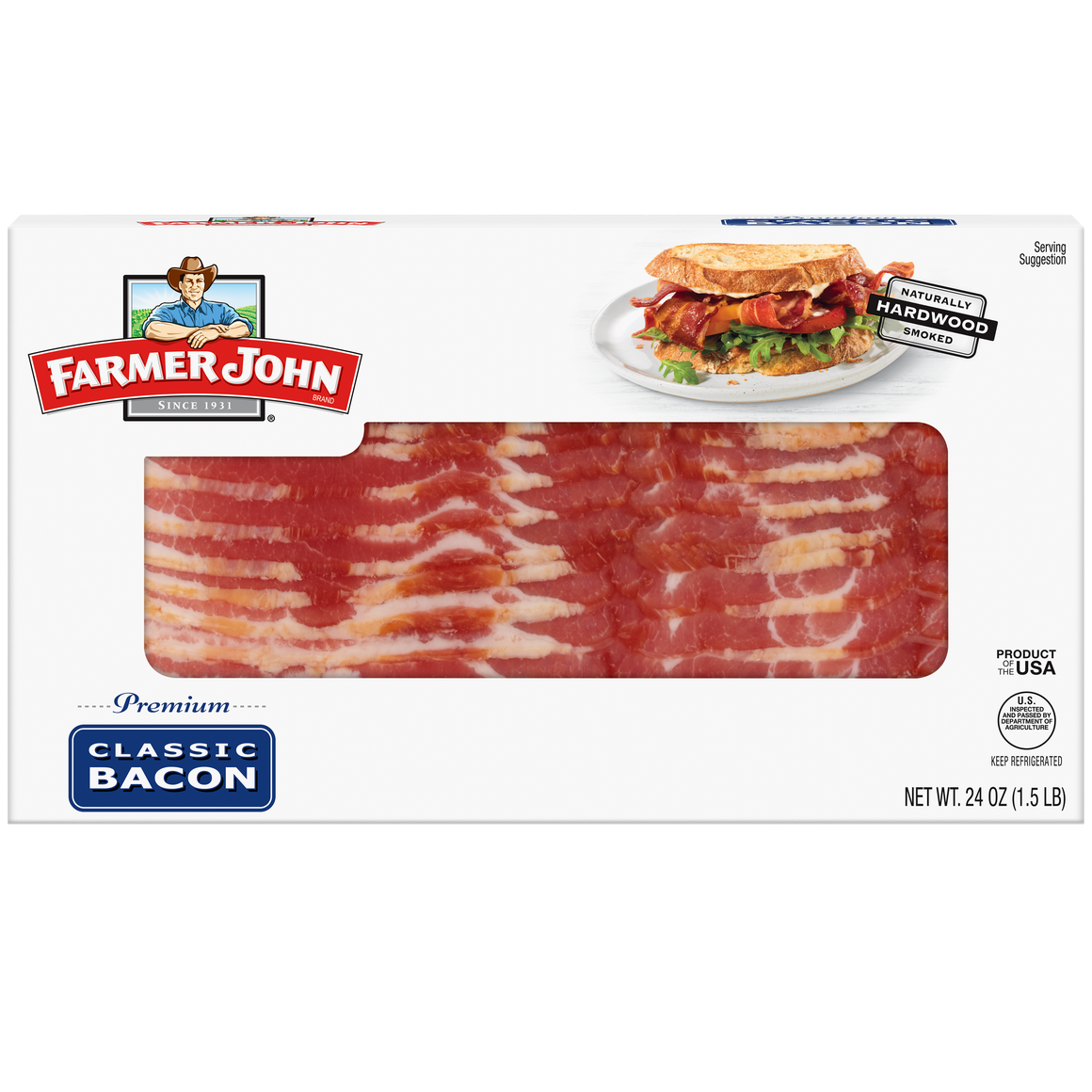 Classic Bacon Tux Carton Farmer John